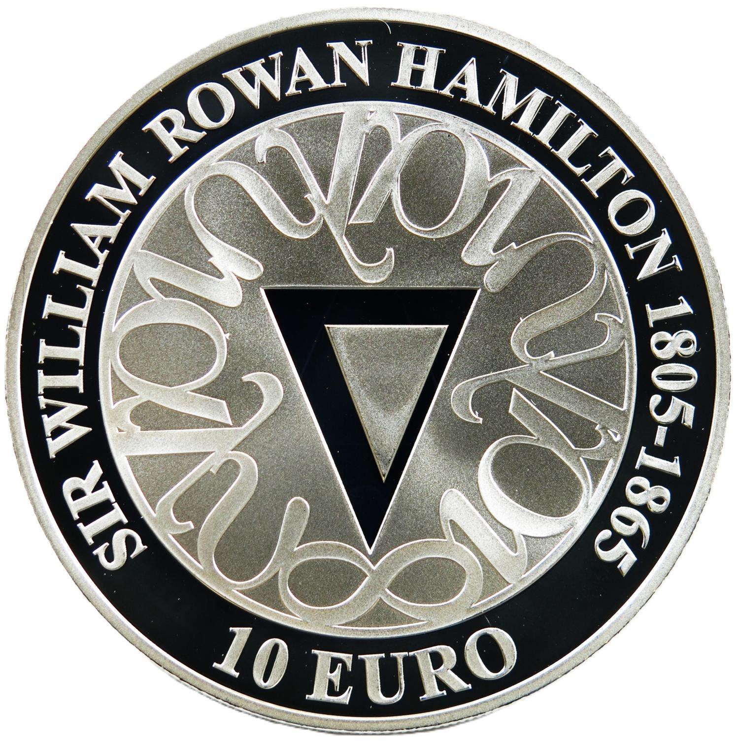 José Almeida NumismáticaIrlanda 10 Euro 2005 Prata Proof ´Sir William R. Hamilton´