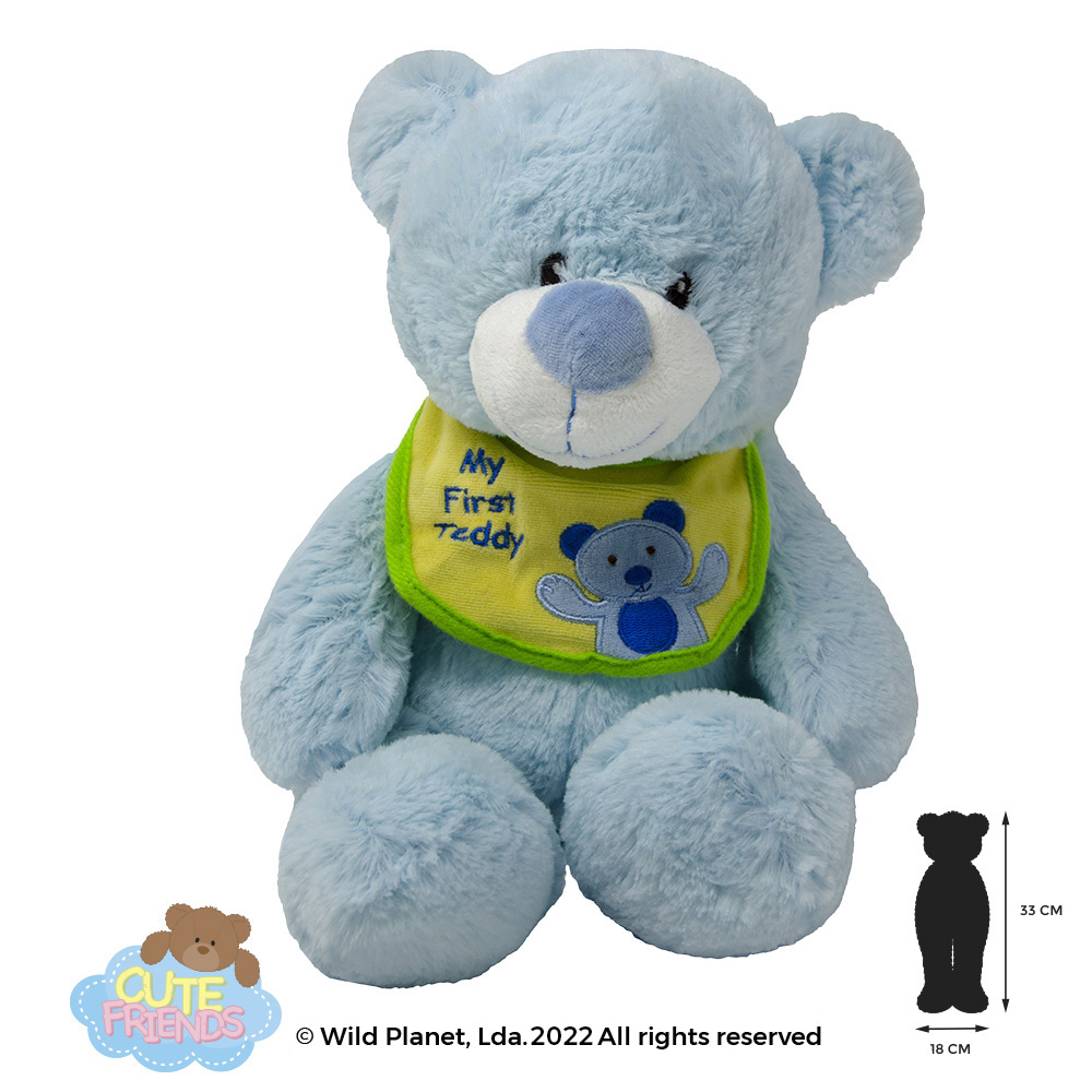 Wild Planet - Fabricante de peluches - Peluche My First Teddy Azul