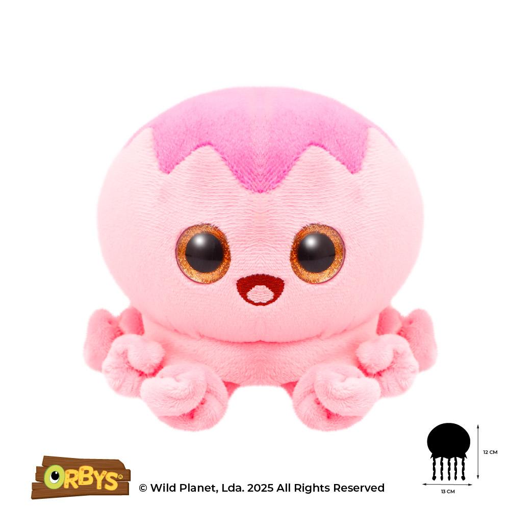 Wild Planet - Fabricante de peluches - Peluche Medusa Rosa Orbys